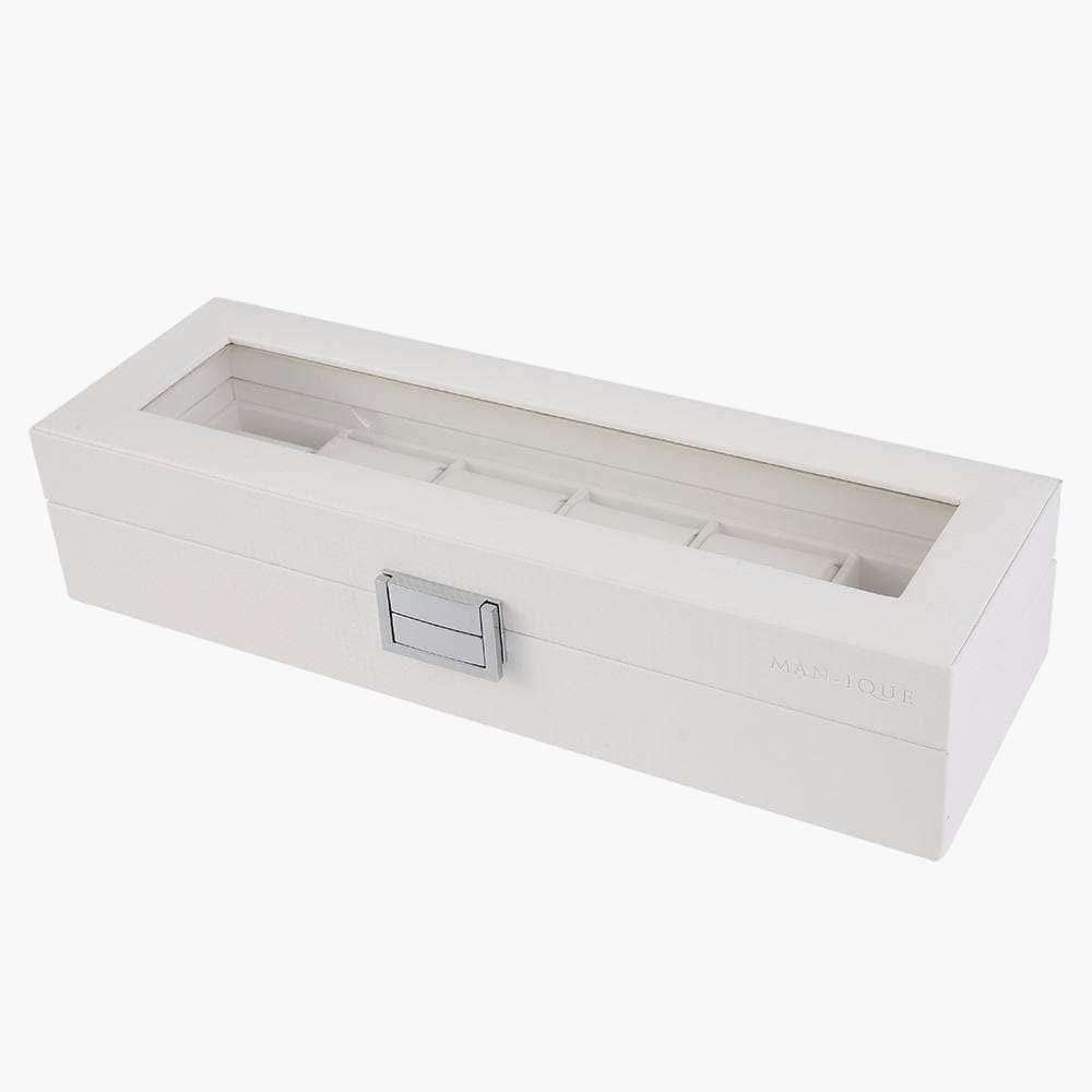 Collector Case (White) | Wood Display Box | Man-Ique