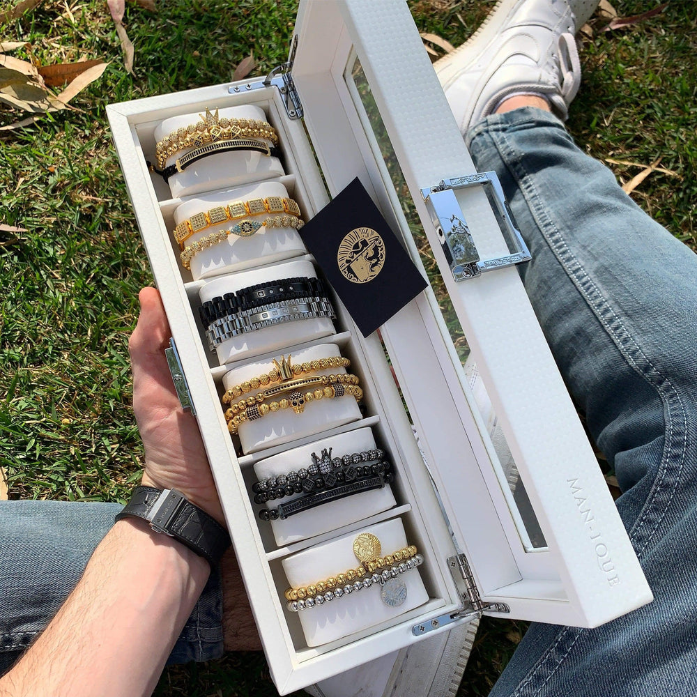 Collector Case (White) | Wood Display Box | Man-Ique